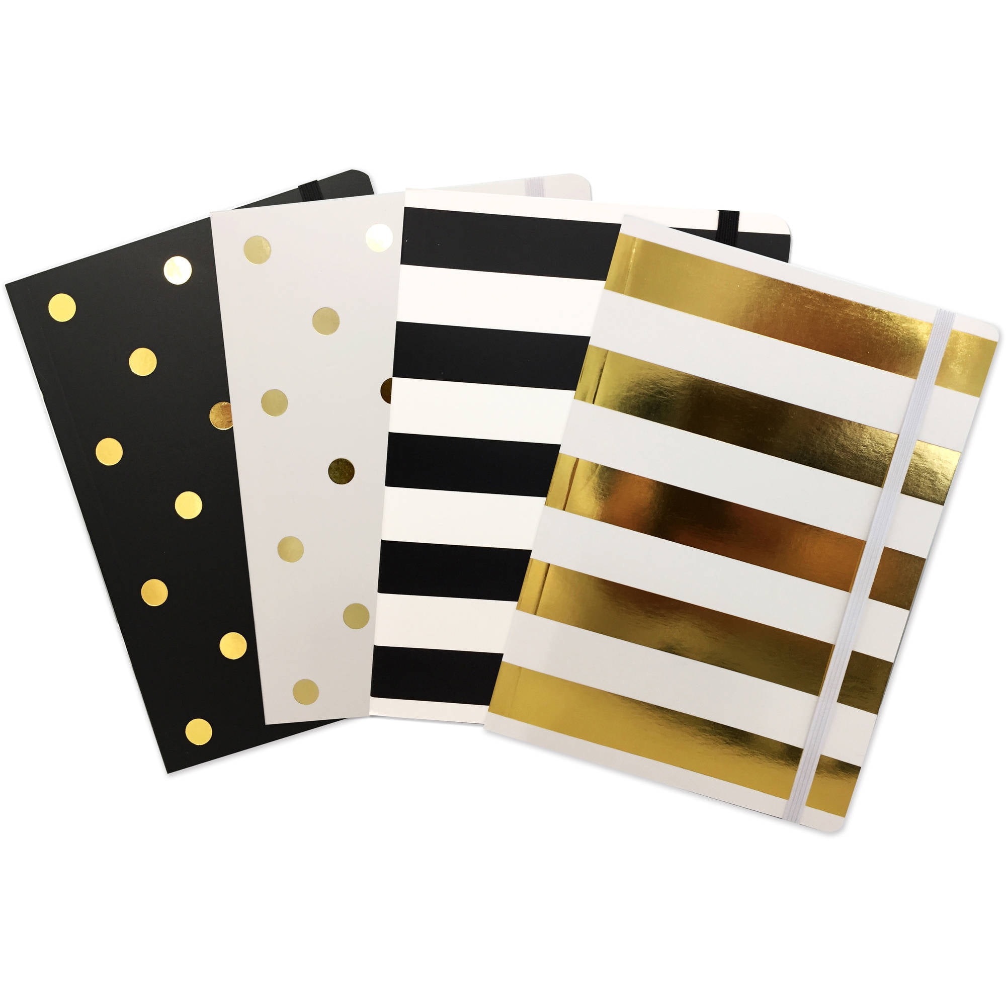 Soft Cover Assorted Fashion Notebooks 4-Pack Bundle - Walmart.com