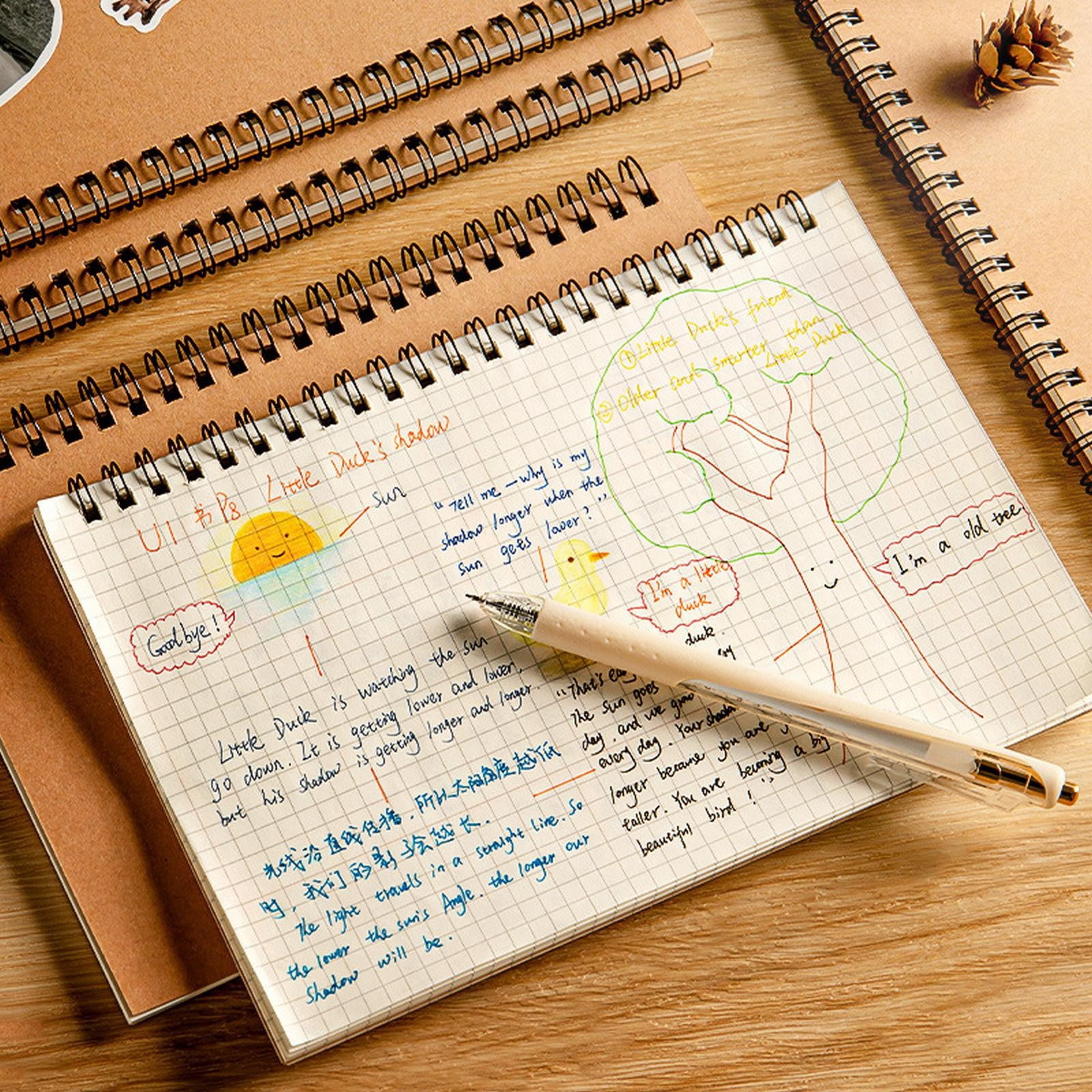 Soft Cover Blank Notebook Brown Sketchbook for Drawing and Planning ...