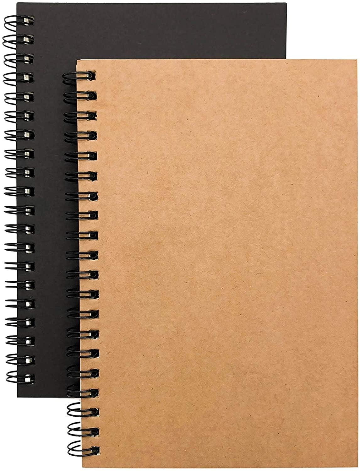 Soft Cover Spiral Notebook 2-Pack, 7.5"x4.75", 100 Unlined Pages ...