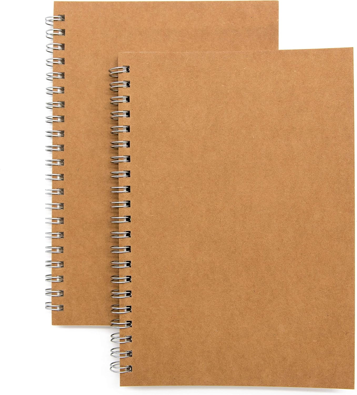 Soft Cover Spiral Notebook Journal 2-Pack, Blank Sketch Book Pad ...