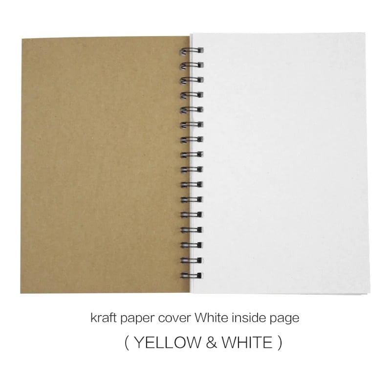 Soft Cover Spiral Notebook Natural Environmentally Blank Sketch Book ...