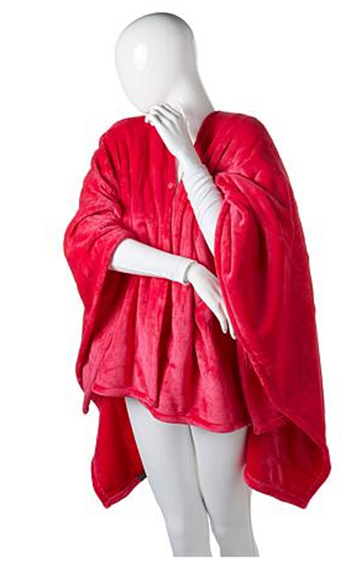 Soft & Cozy HEATED Hooded Angel Wrap ~ Hot Pink - Walmart.com