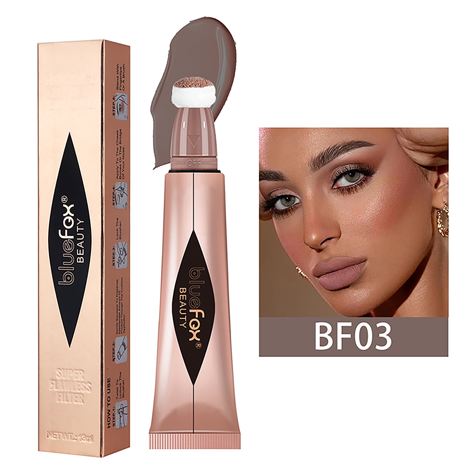 Soft Cream Blush Natural-Looking Liquid Blush Stick Makeup Tool for ...