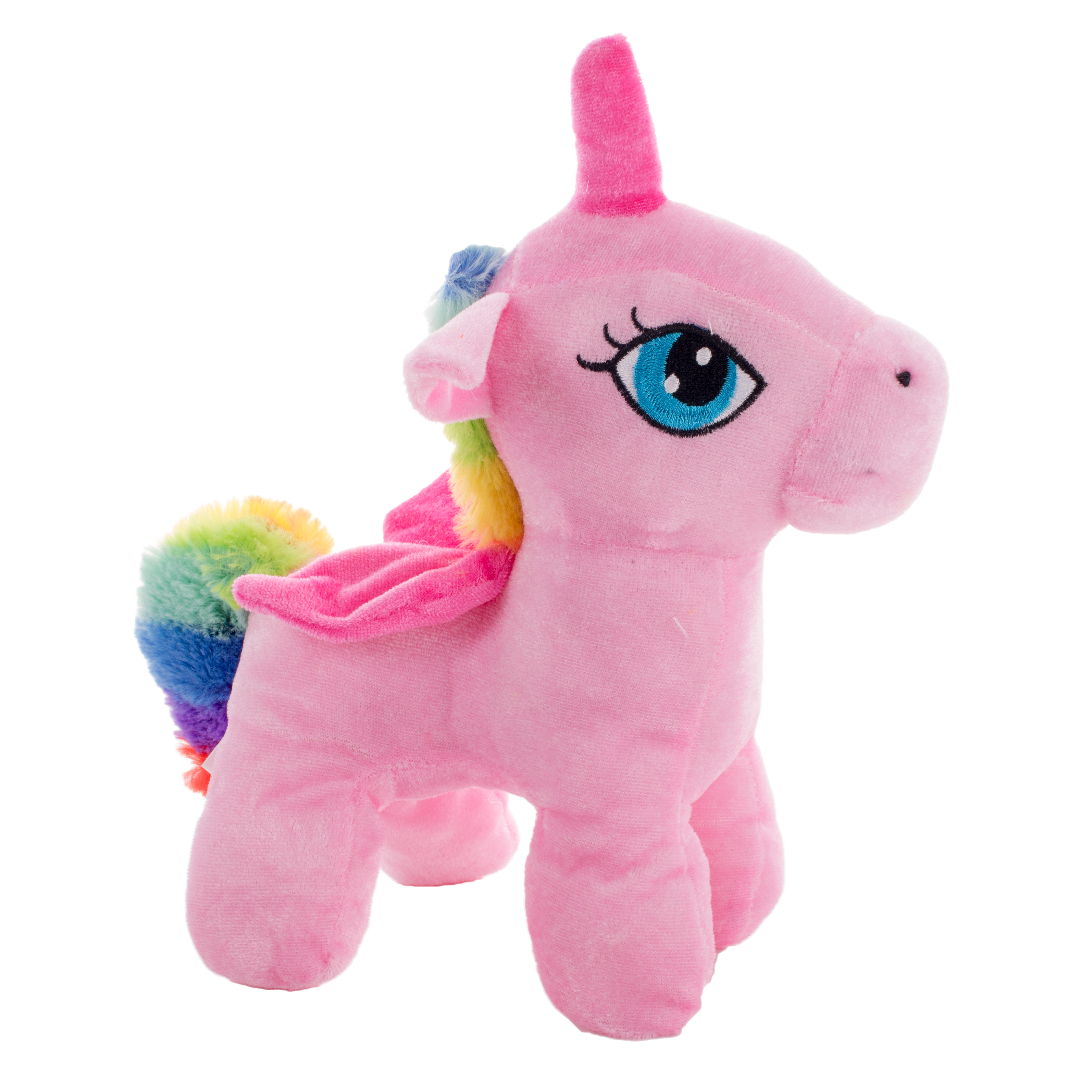 Soft Cuddle Me Magical Fairytale Unicorn 10" Plush Animal, Pink Rainbow ...