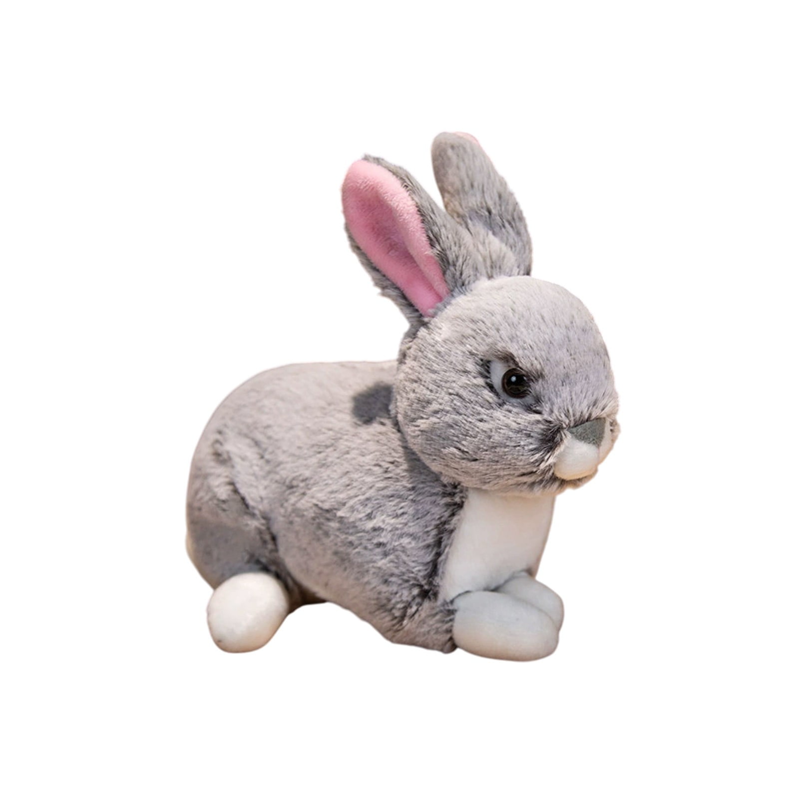 Soft and Cute Plush Bunny Rabbit, Gray Plush Toy, Gifts for Kids, Can ...