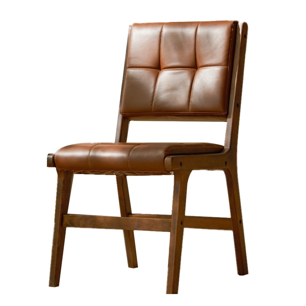 Soft Dining Chair Modern Solid Wood Desk Chair no Arms, Home Office ...