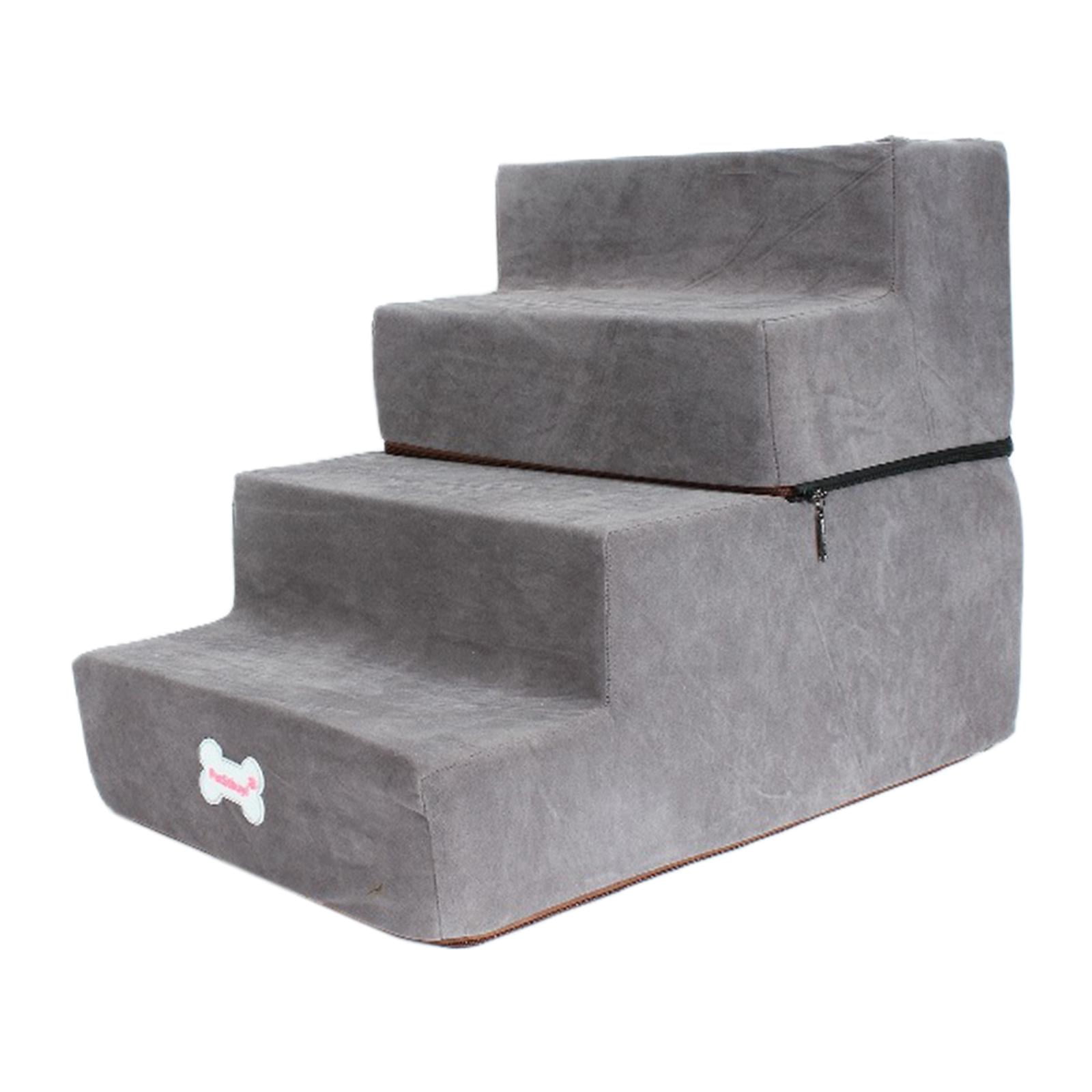 Soft Dog Steps Stair Pet Ramp Ladder Non Slip Removable Cover Puppy ...