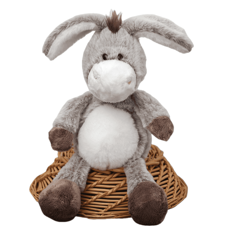 Soft Donkey Plush Stuffed Animal Toy, Cute Huggable Donkey Doll, Cozy ...