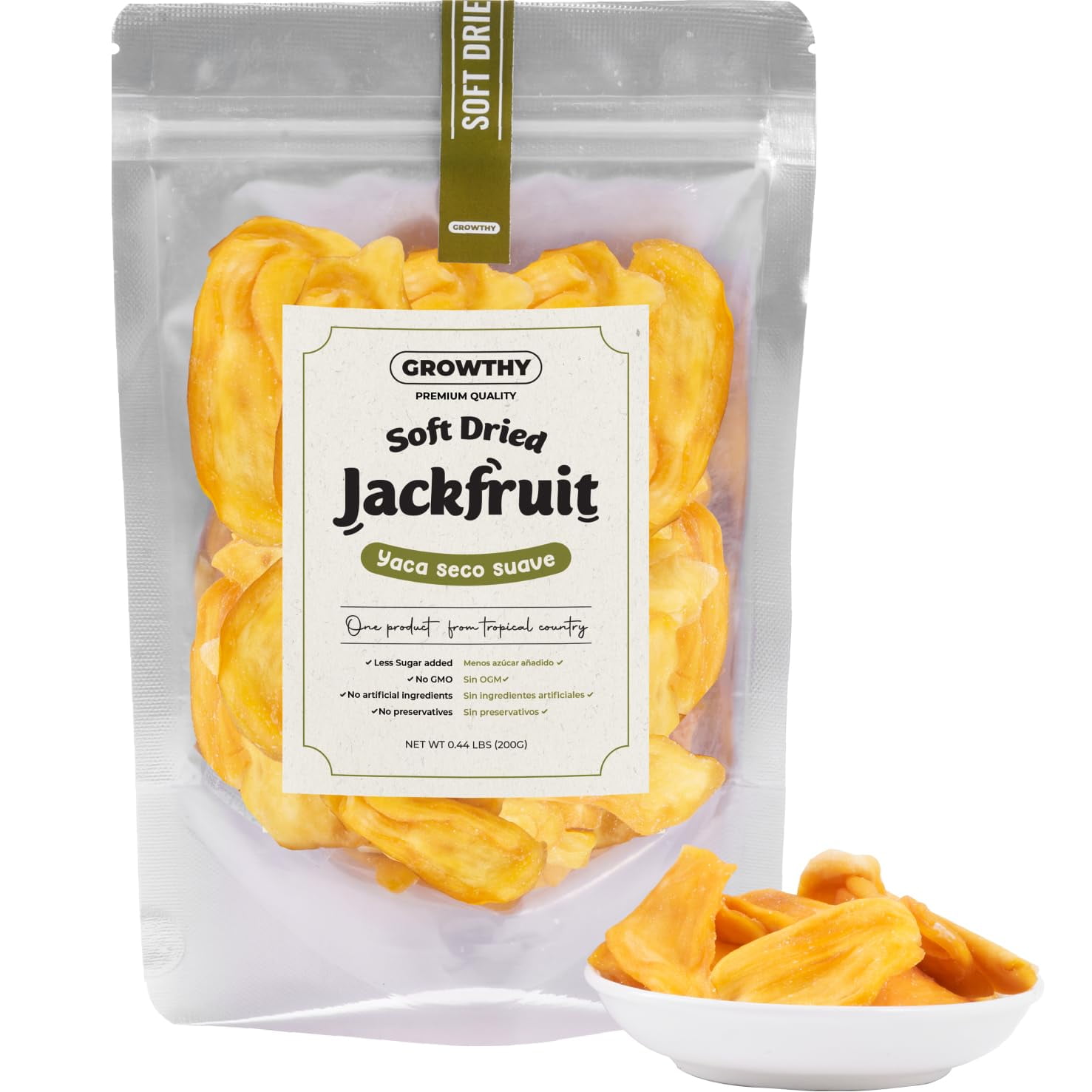 Soft Dried Jackfruit Chips 200Grams, Low Sugar Added, No Preservatives ...