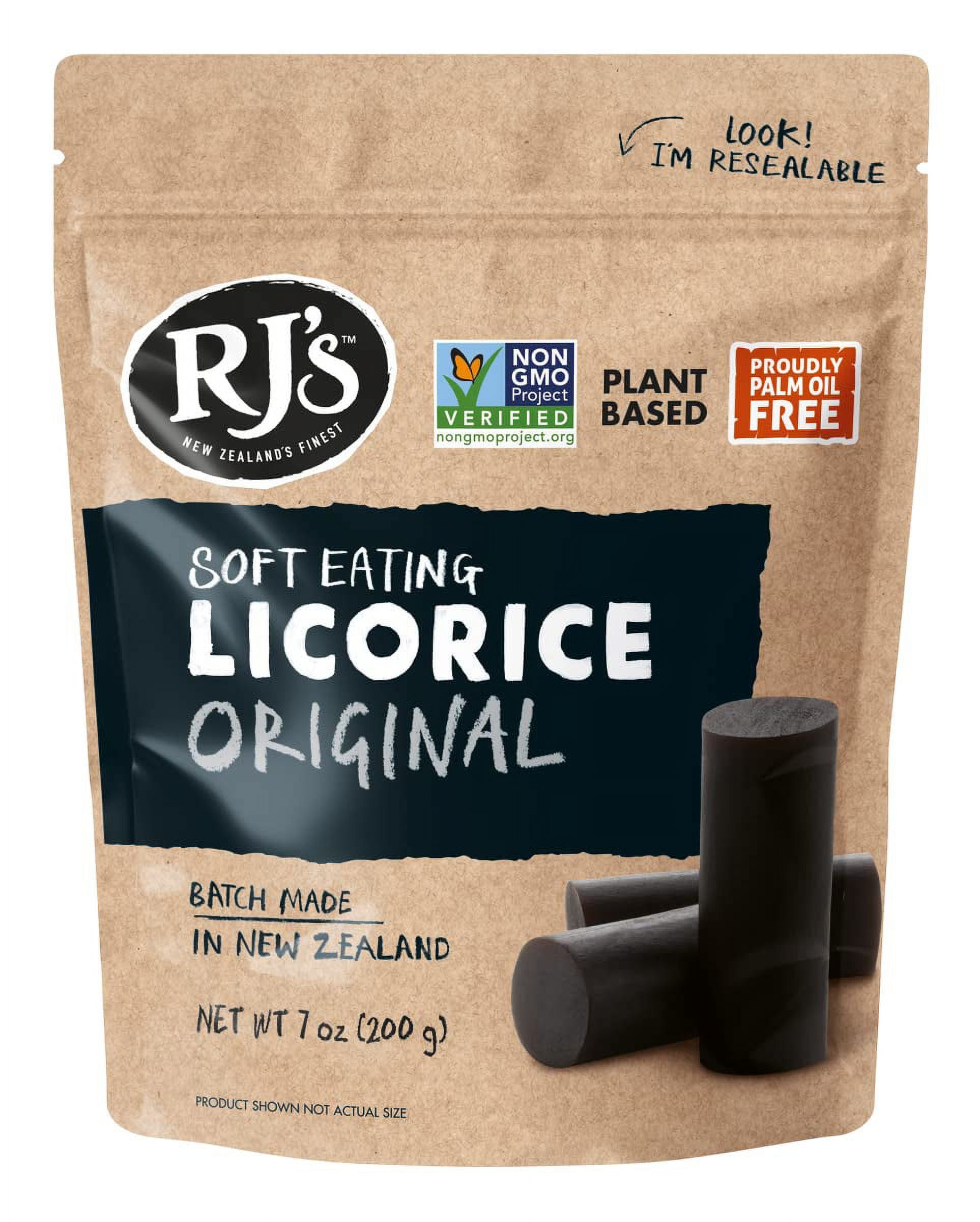 Soft Eating Black Licorice ESF27 - RJ's Licorice 7.05oz Bags - NON-GMO ...
