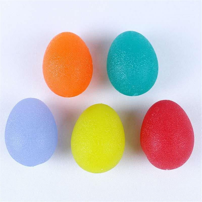 Soft Egg Hand Finger Exercise Train Therapy Stress Mood Squeeze Vent ...