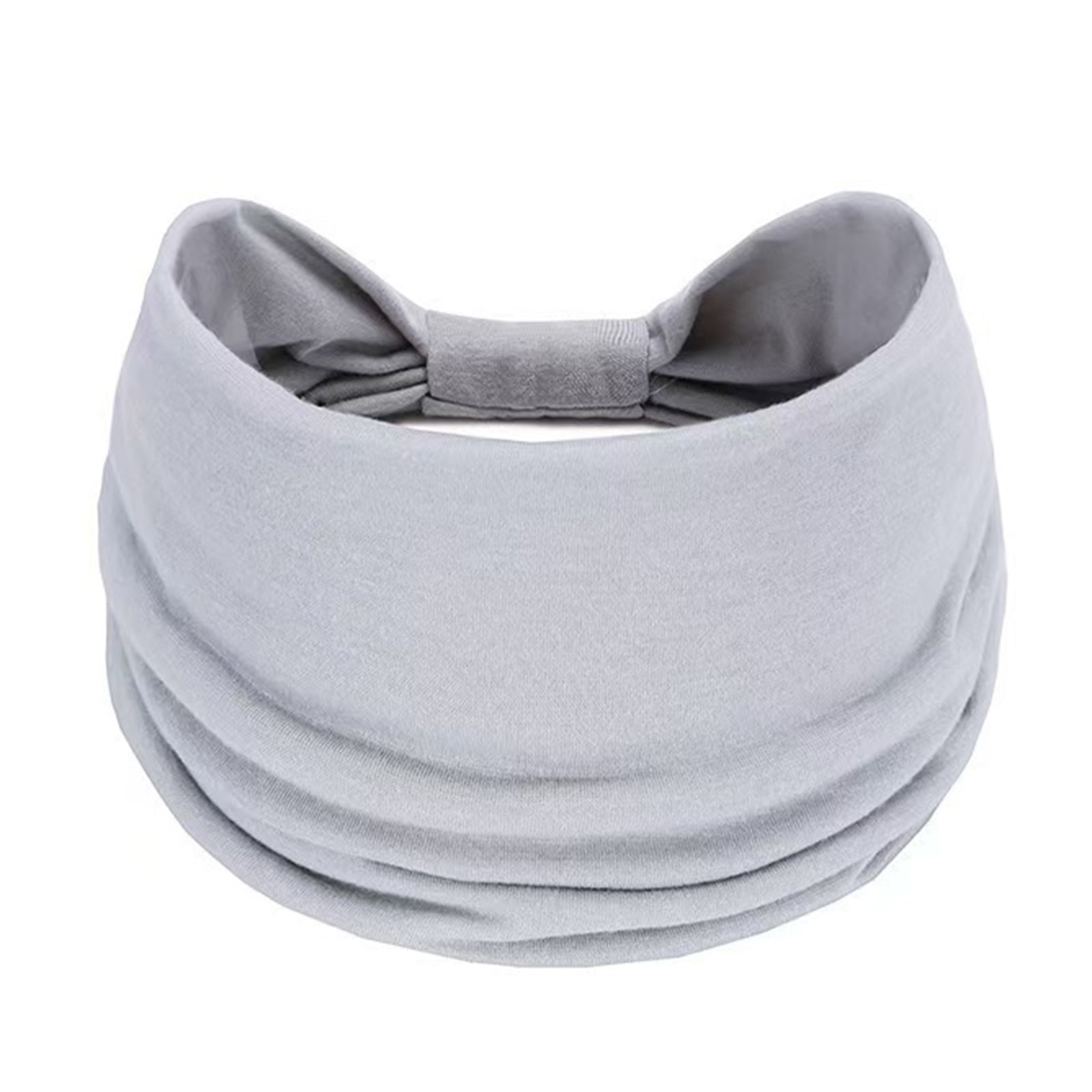 Soft Elastic Workout Headband Non-Binding Fabric Wide Sweatproof For ...