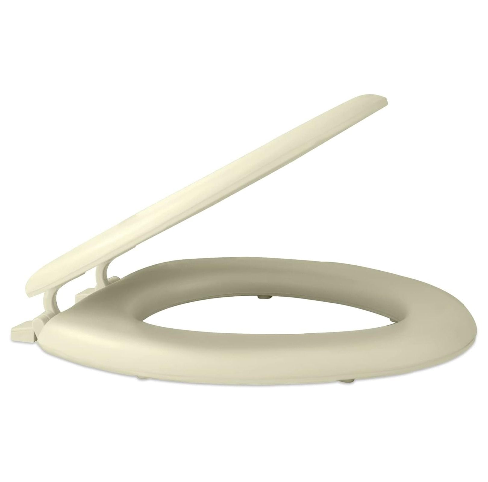 Soft Elongated Vinyl Toilet Seat, Bone - 19 Inch Soft Vinyl Cover with ...