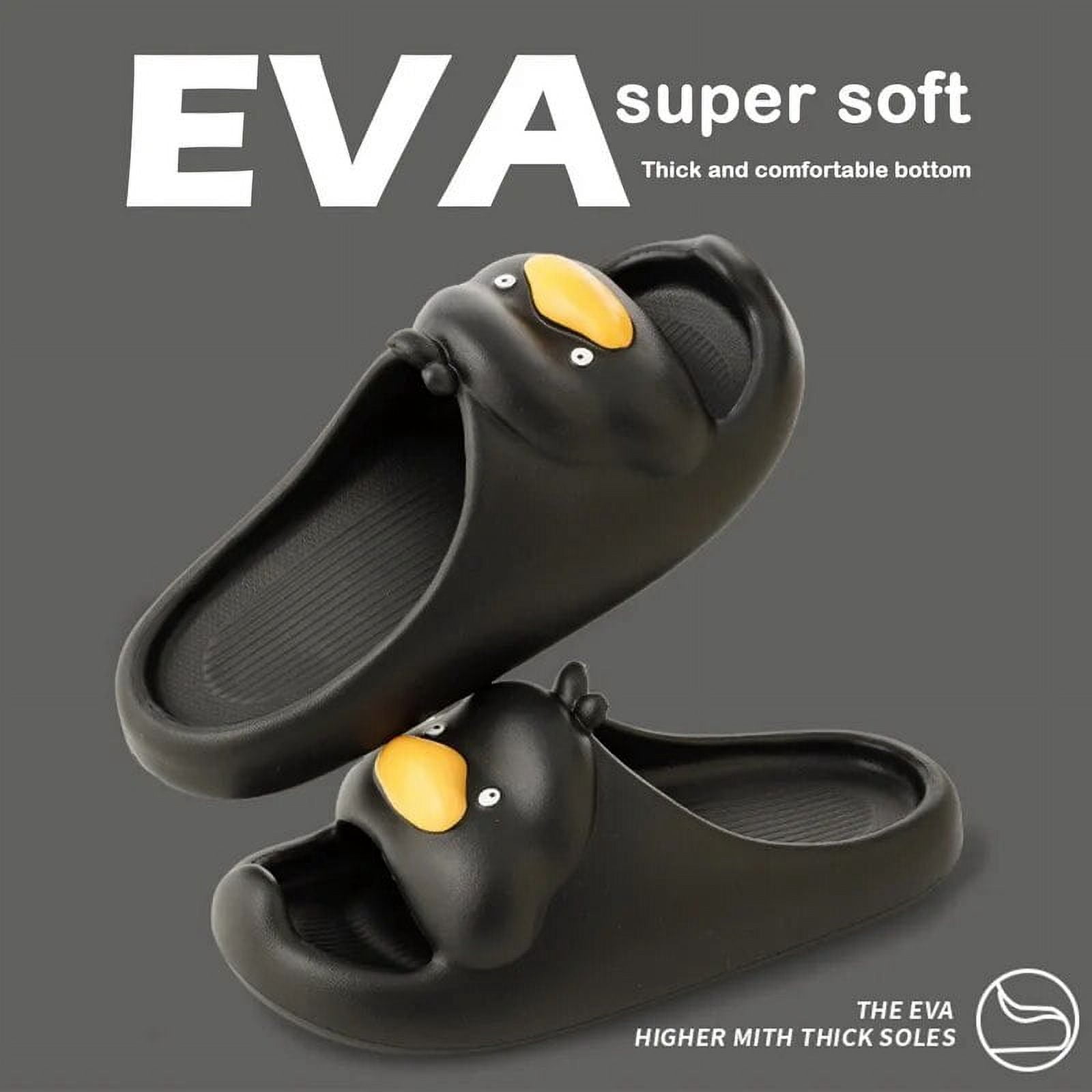 Soft Eva Thick Sole Slippers Women Summer Lovely Cartoon Duck Anti-Slip ...