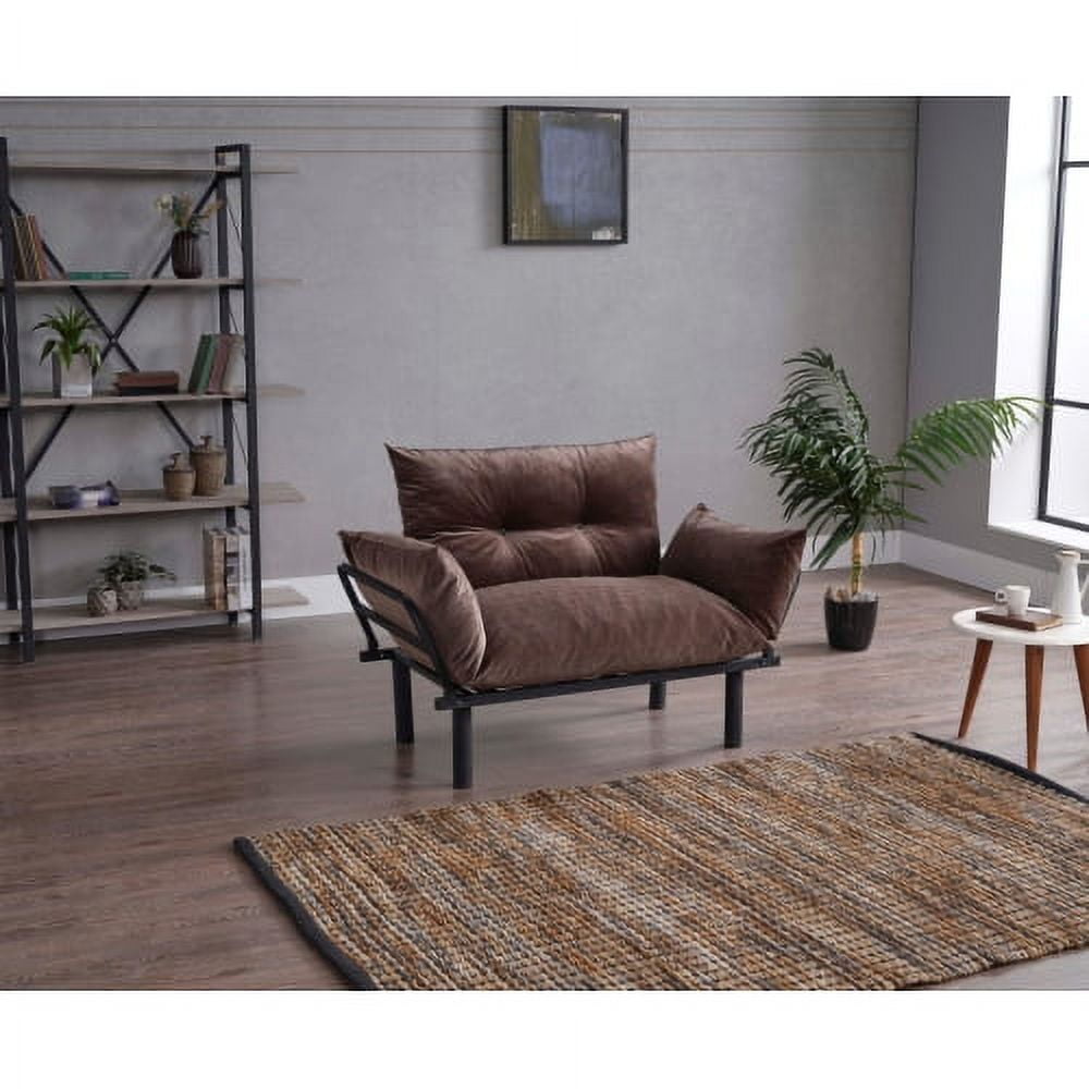 Soft Extra Wide Modern Futon Loveseat for Living Rooms and Bedroom ...