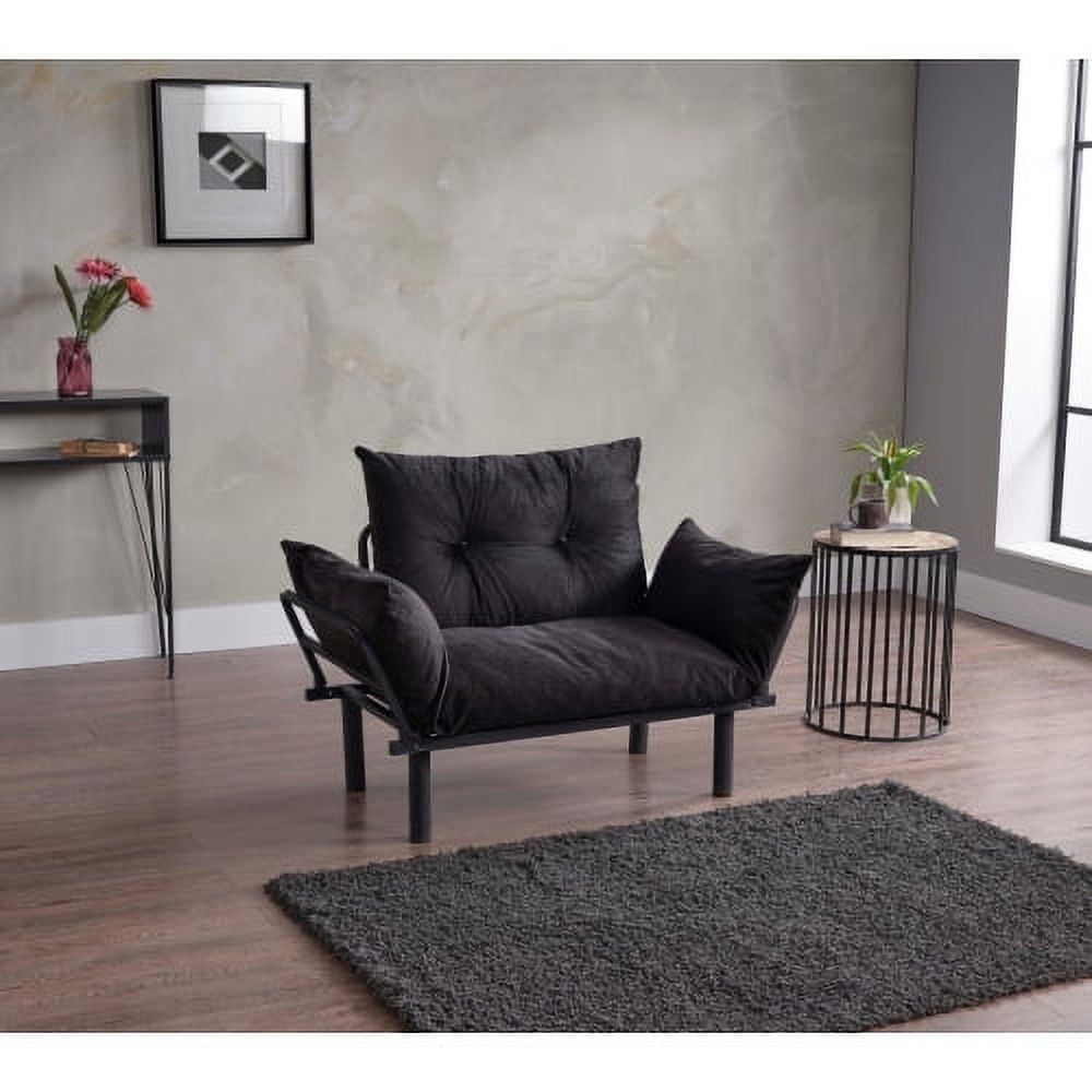Soft Extra Wide Modern Futon Loveseat for Living Rooms and Bedroom ...