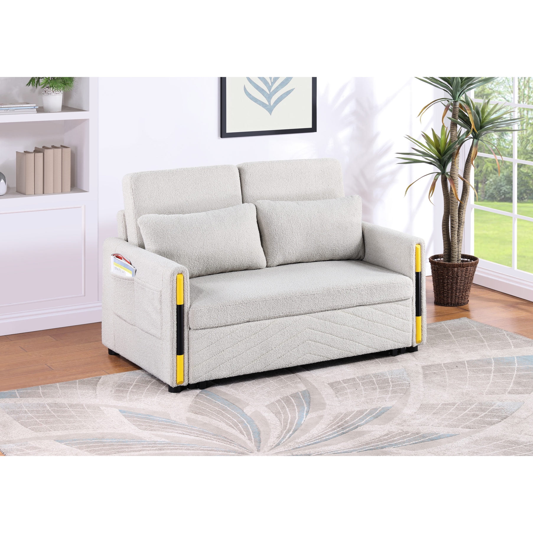 Soft Fabric - Double Pull Sleeper for Leg Comfort - Basement for Casual ...