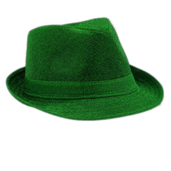 Soft Fabric Fedora Non Light Up, Green - Walmart.com