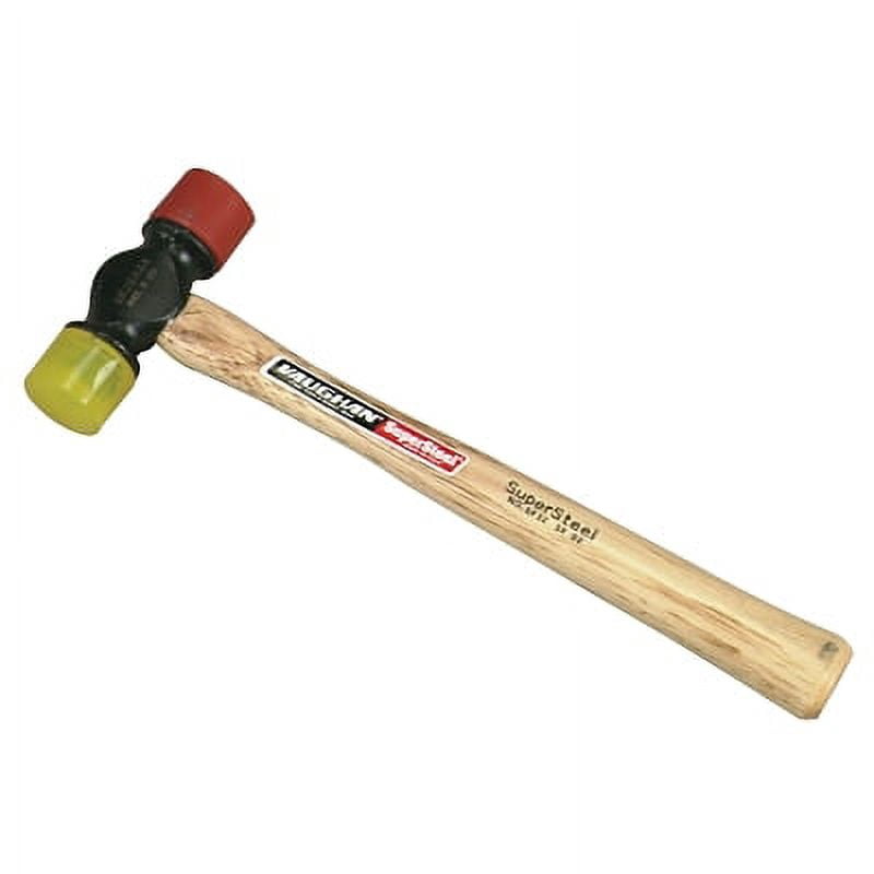 Soft Face Hammer Replacement Tip, 1-3/8 in dia, Yellow, Hard, Plastic ...