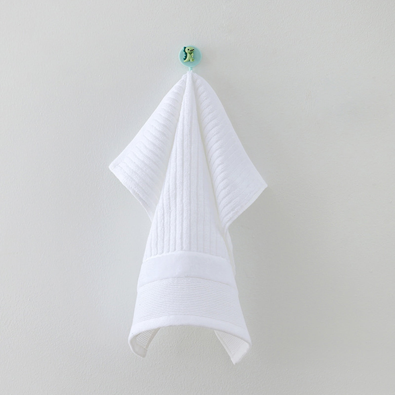 Soft Face Towel, Thickened Absorbent Plain Color Cotton Wash Towel ...