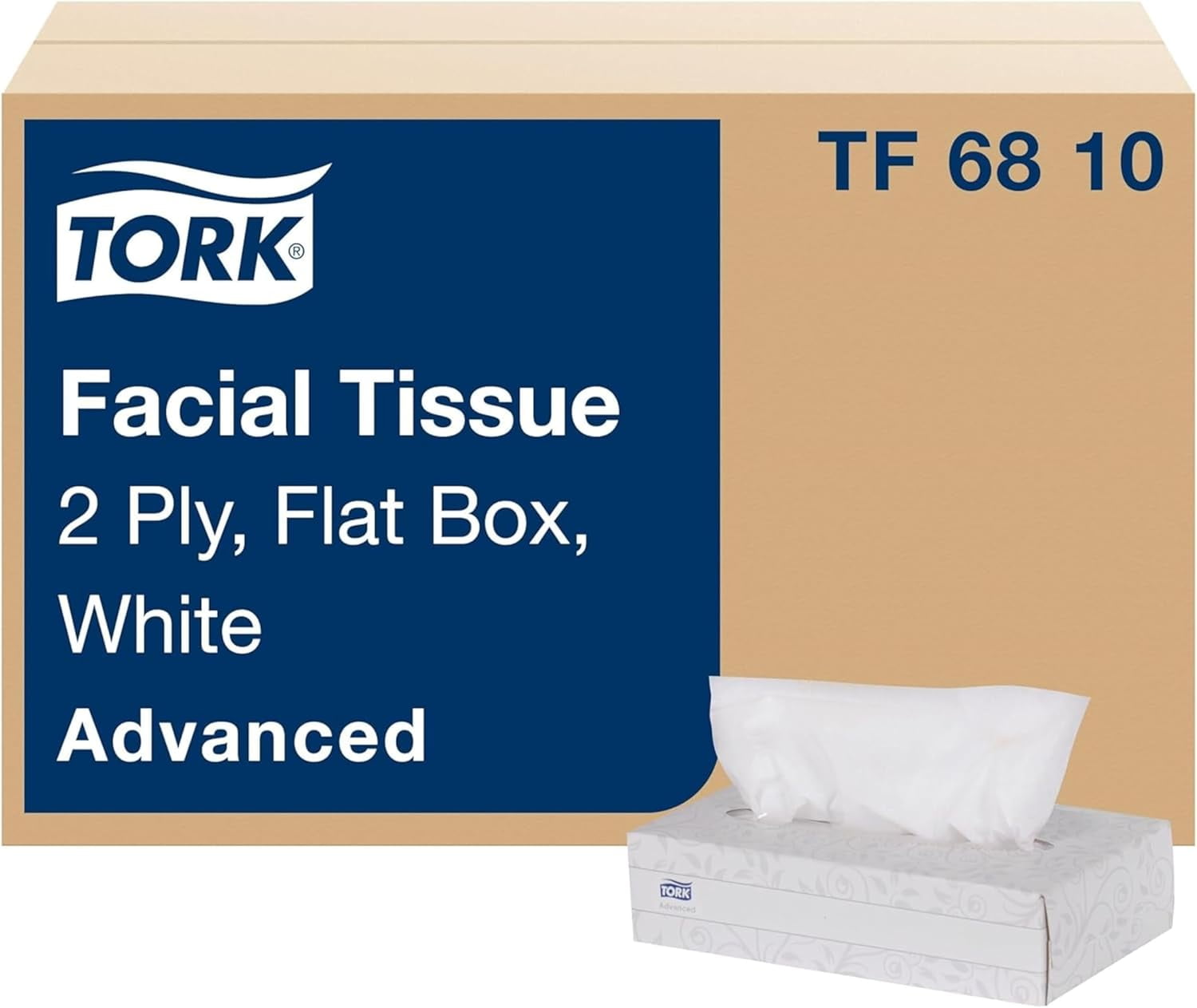 Soft Facial Tissue Cube Box White, Advanced, 2-Ply, 36 x 94 Sheets ...