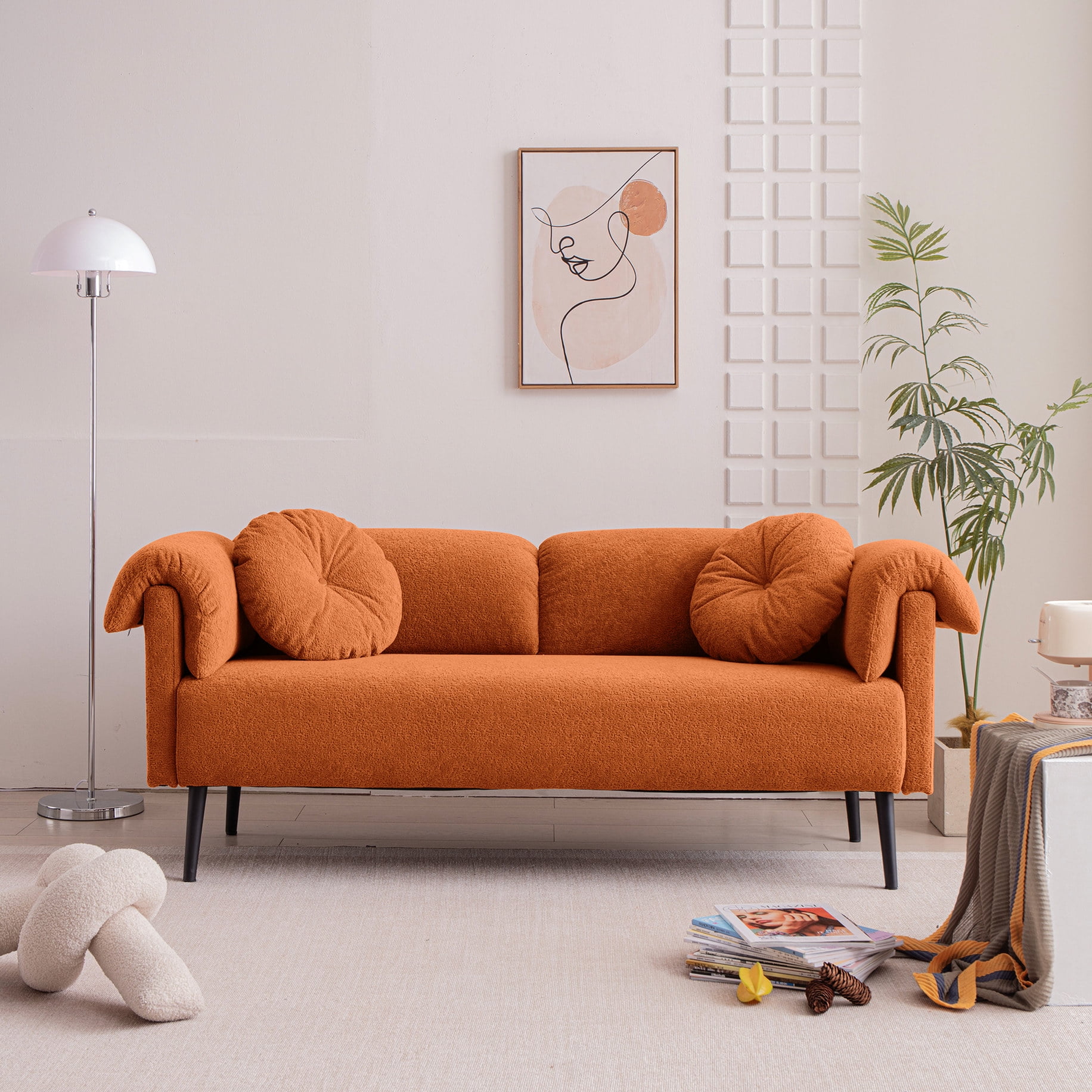 Soft Faux Lamb Wool Texture - Sleek Design - Suitable for Waiting Rooms ...