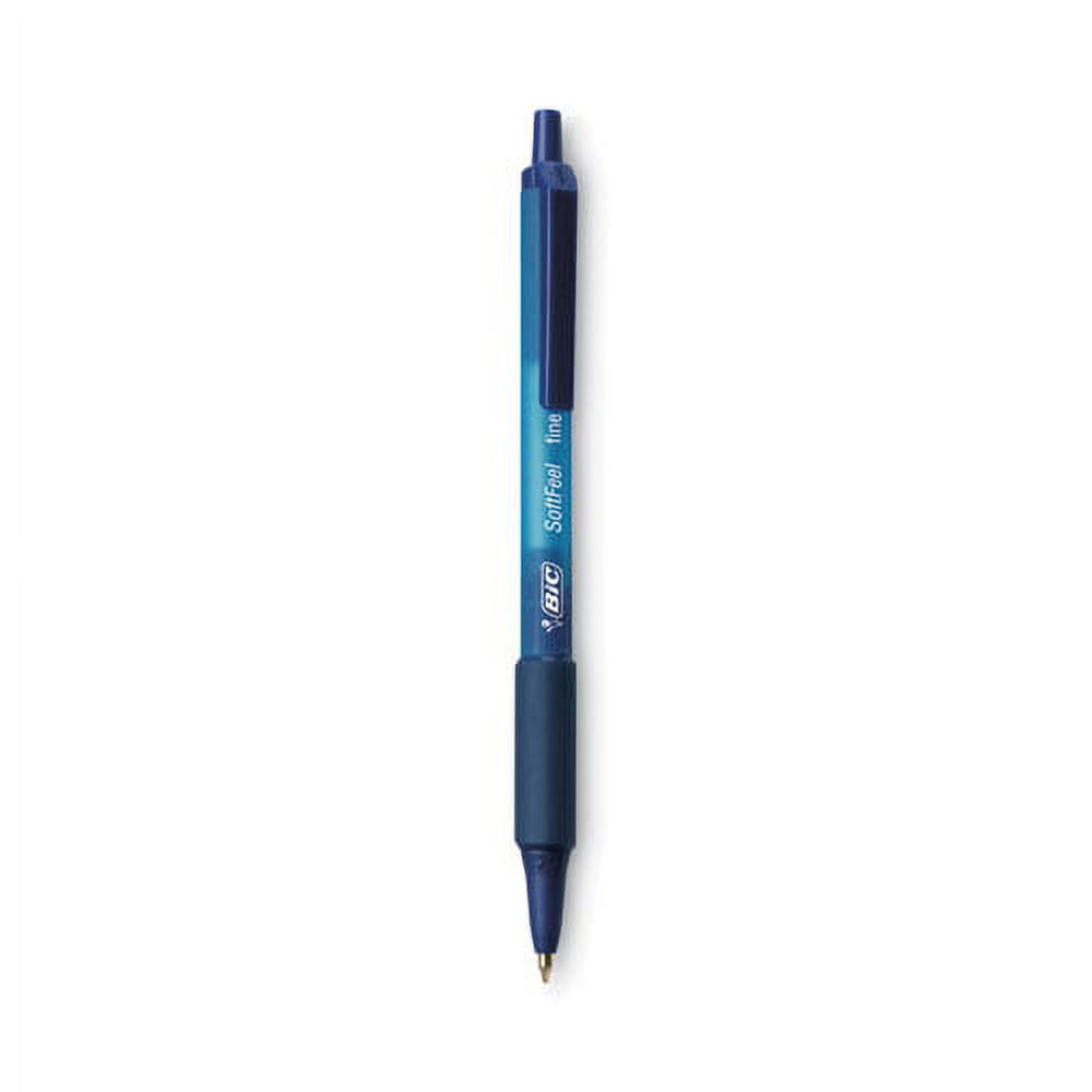 Soft Feel Ballpoint Pen, Retractable, Medium 1 Mm, Blue Ink, Blue ...
