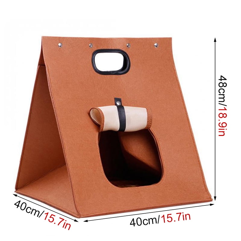 Soft Felt Cats Bed Cube House Cave Sleeping Bag Cat Bed House Warm Nest ...
