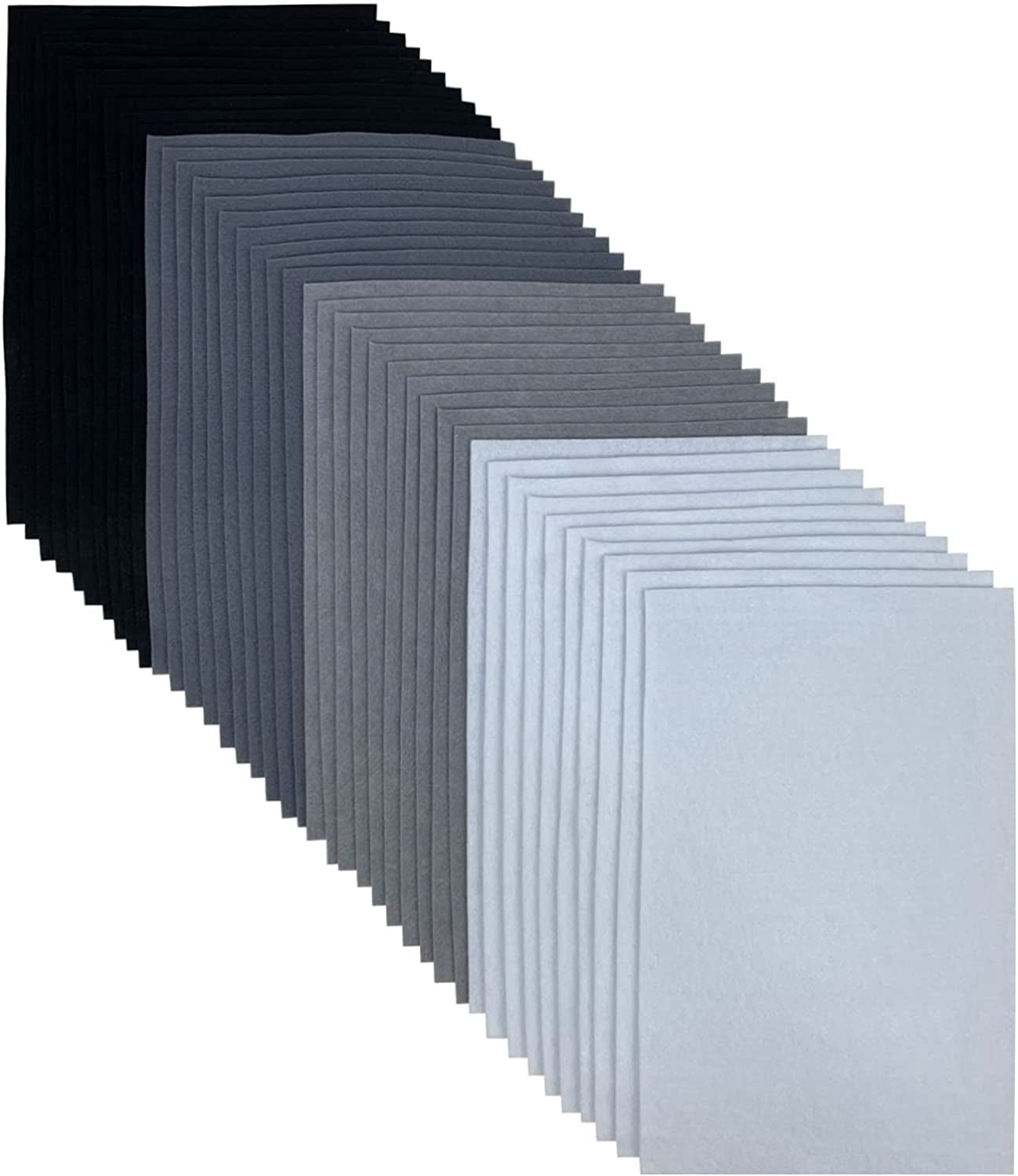 Soft Felt Sheets, 8x12 inches Assorted Craft Felt Fabric, 1.4mm Thick ...