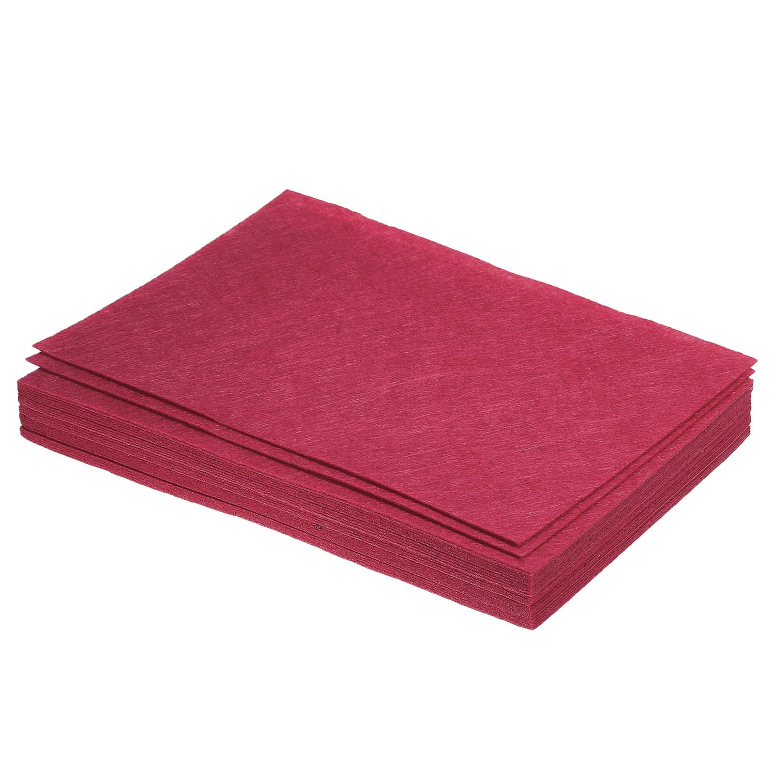 Soft Felt Sheets Fabric Craft Sheets Dark Red 12 x 8 Inch 24 Pcs ...