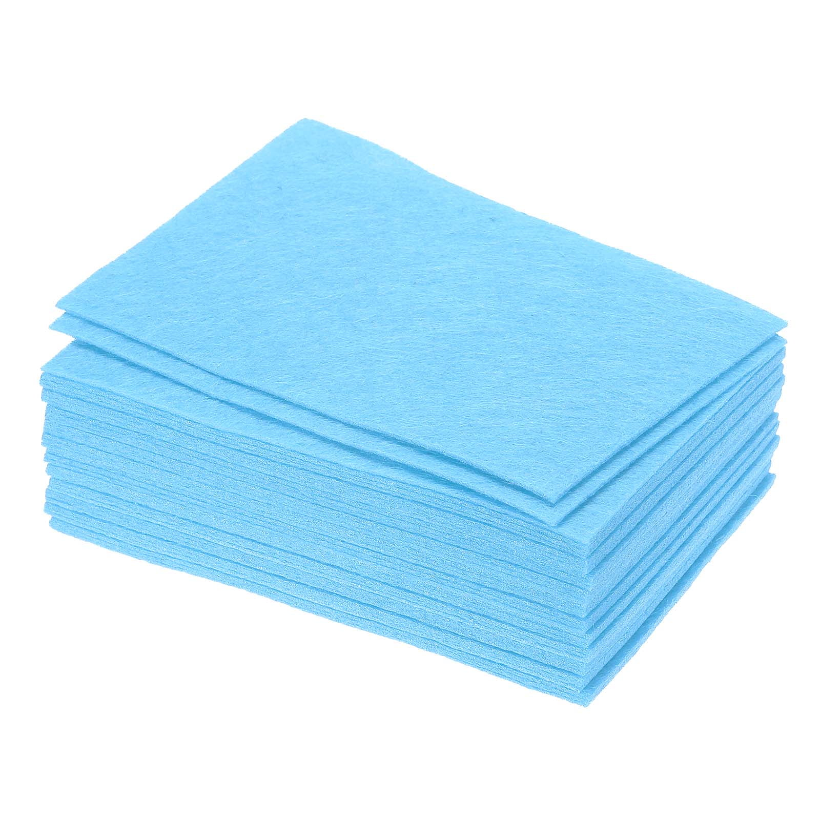 Soft Felt Sheets Fabric Craft Sheets Sky Blue 6 x 4 Inch 36 Pcs ...