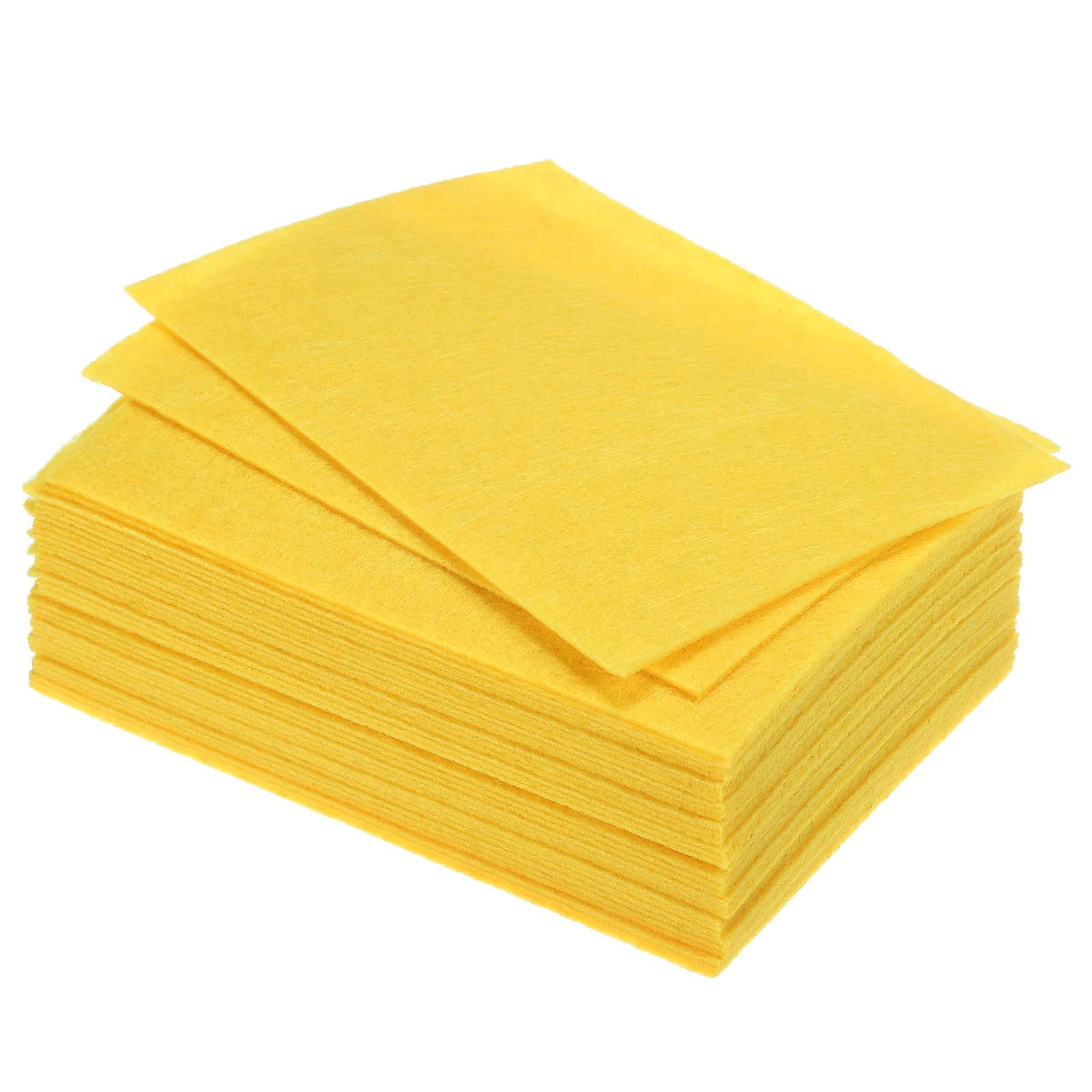 Soft Felt Sheets Fabric Craft Sheets Yellow 6 Inch x 4 Inch 36 Pcs ...