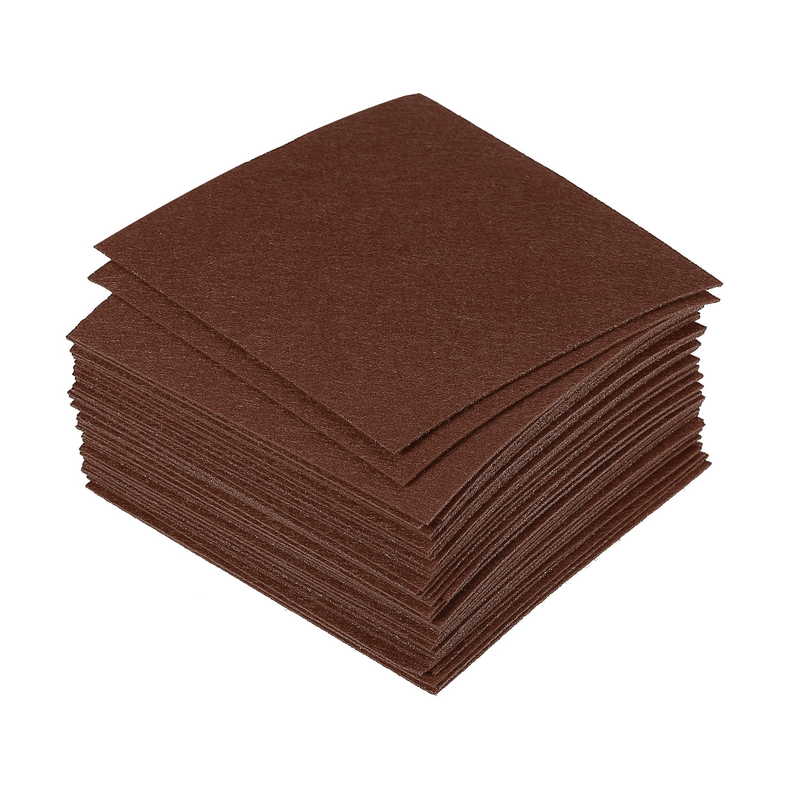 Soft Felt Sheets Fiber Craft Sheets Brown 4 Inch x 4 Inch 40 Pcs ...