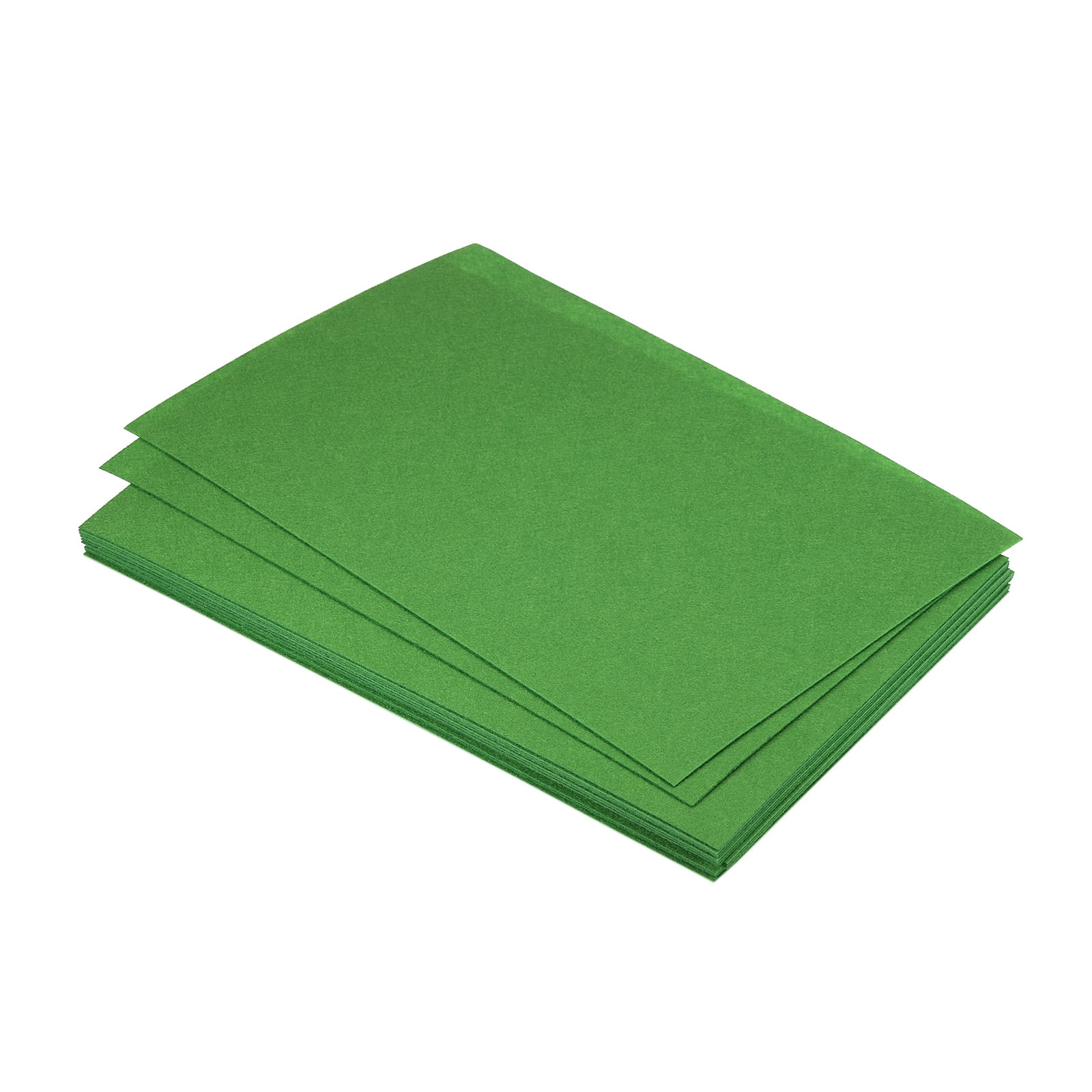 Soft Felt Sheets Fiber Craft Sheets Green 12 Inch x 8 Inch 10 Pcs ...