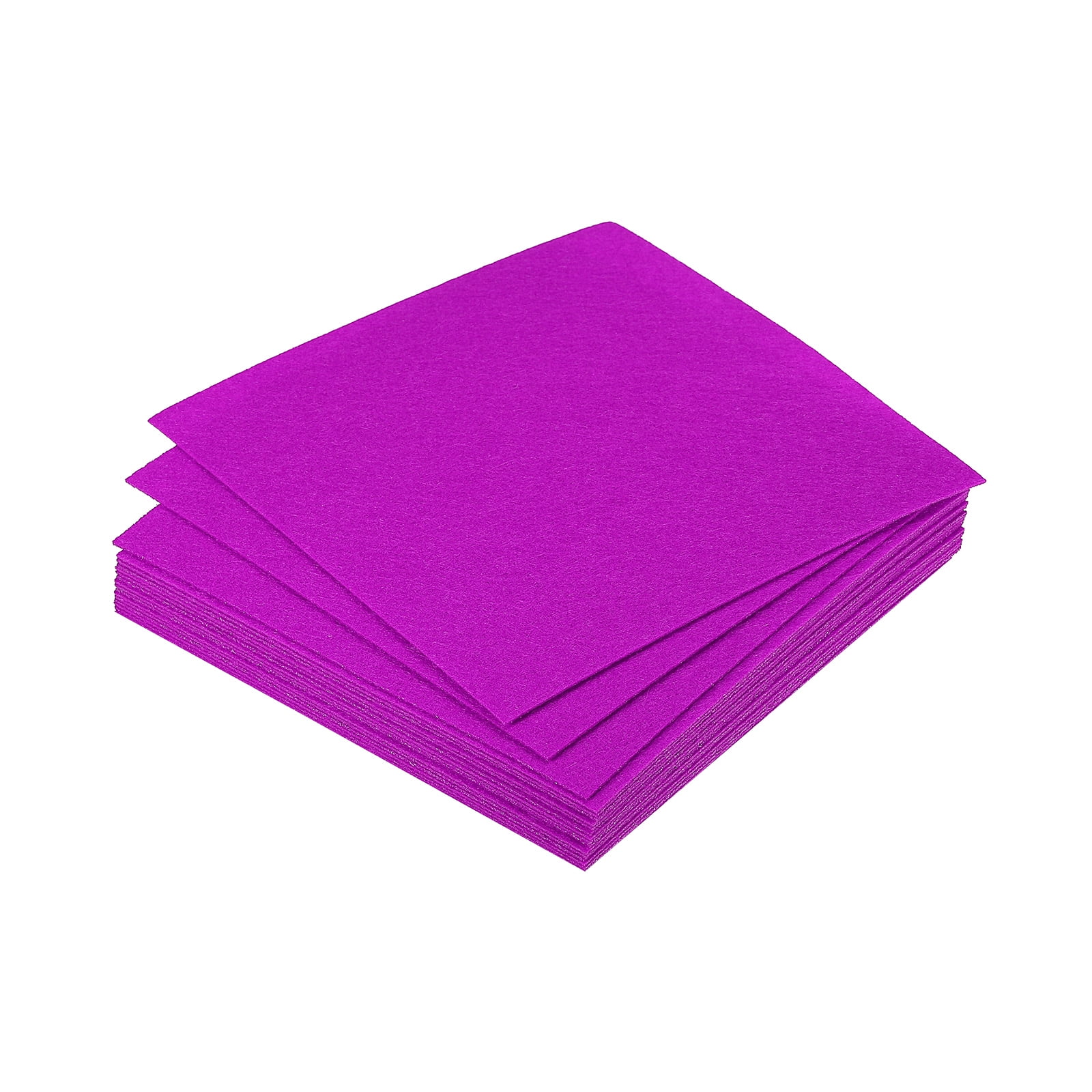 Soft Felt Sheets Fiber Craft Sheets Purple 6 Inch x 6 Inch 15 Pcs ...