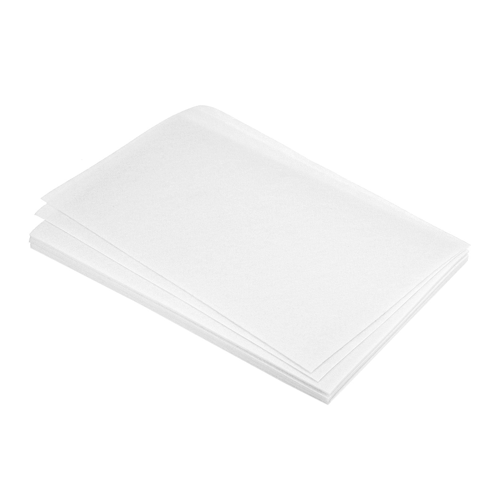 Soft Felt Sheets Fiber Craft Sheets White 12 Inch x 8 Inch 10 Pcs ...