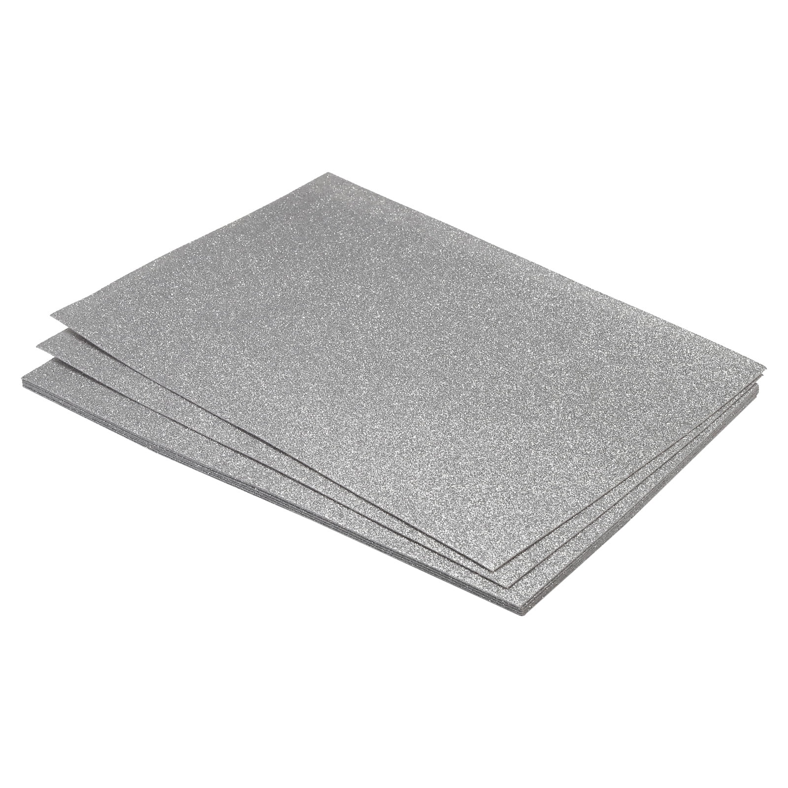 Soft Felt Sheets Glitter Silver Tone 11.8 x 7.8 Inch 6 Pcs - Walmart.com