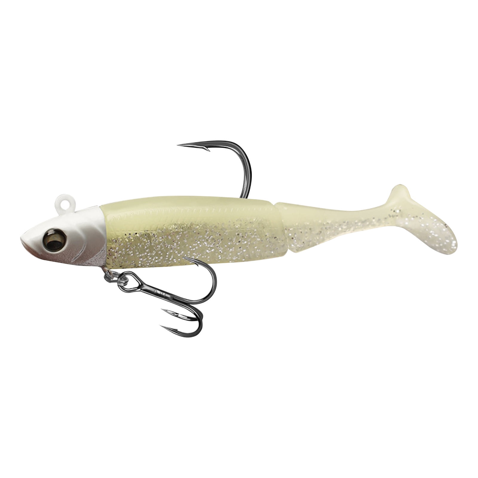 Soft Fishing Lures, Pre-Rigged Jig Soft Plastic Fishing Lures with ...