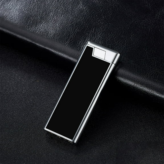 Classic Brushed Chrome Pocket Lighter - Windproof & Refillable Flip-Top ...
