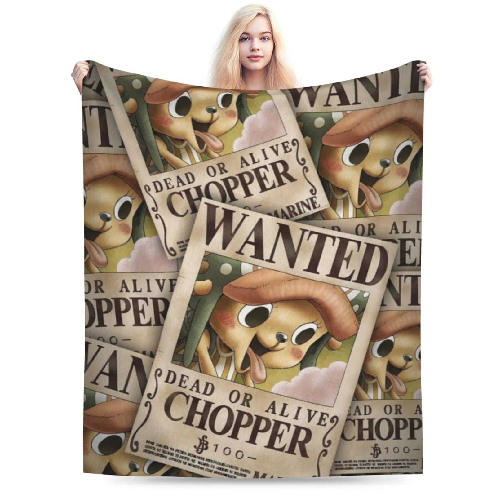 Soft Fleece Plush Throw One Piece Chopper Fluffy Blanket for Couch Sofa ...