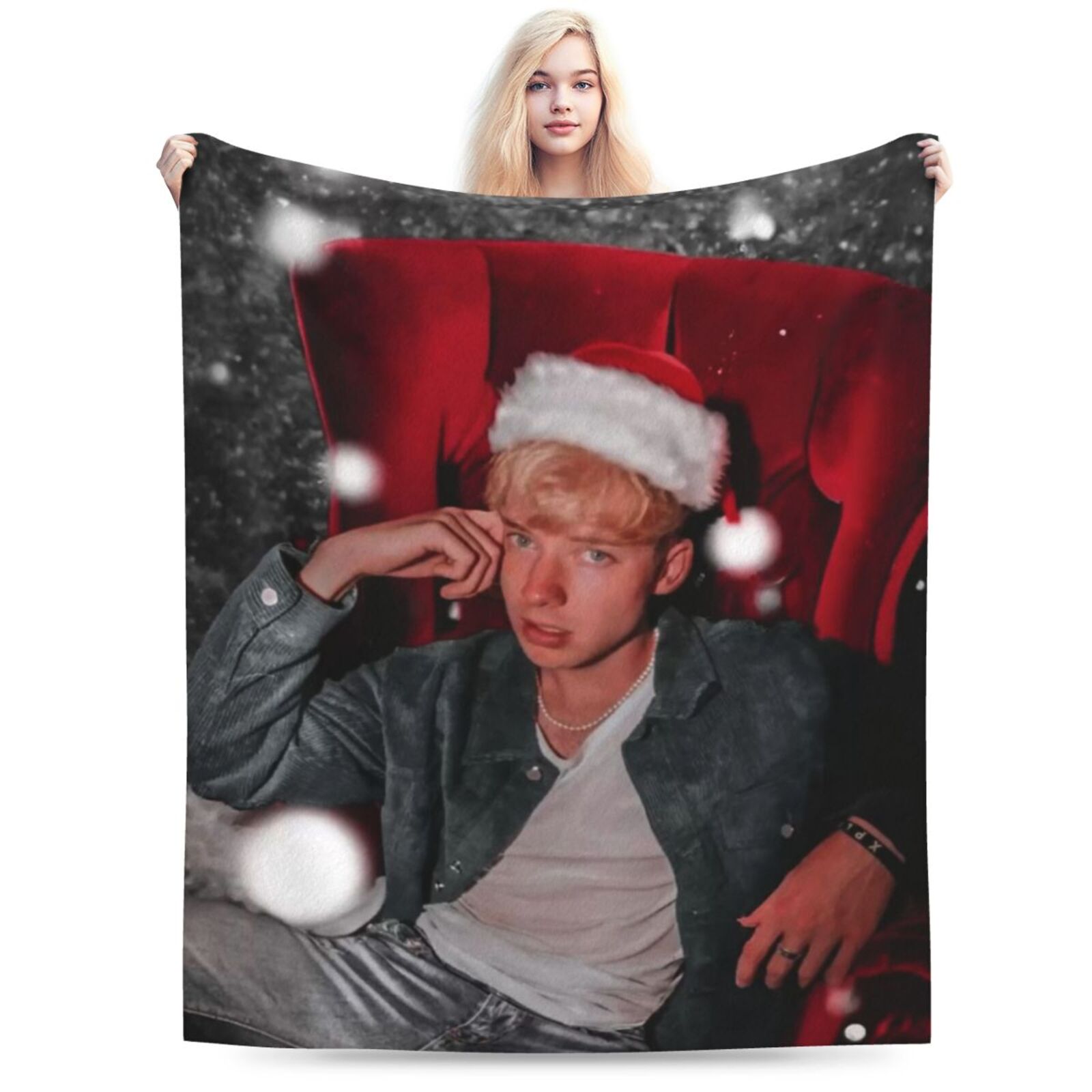 Soft Fleece Plush Throw Sam and Colby XPLR Fluffy Blanket for Couch Sofa Bed Office 60"x50 ...