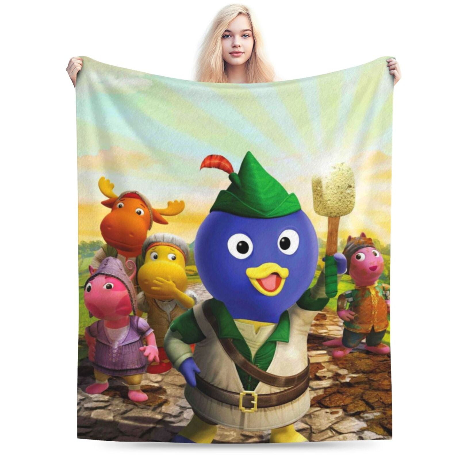 Soft Fleece Plush Throw The Backyardigans Fluffy Blanket for Couch Sofa ...