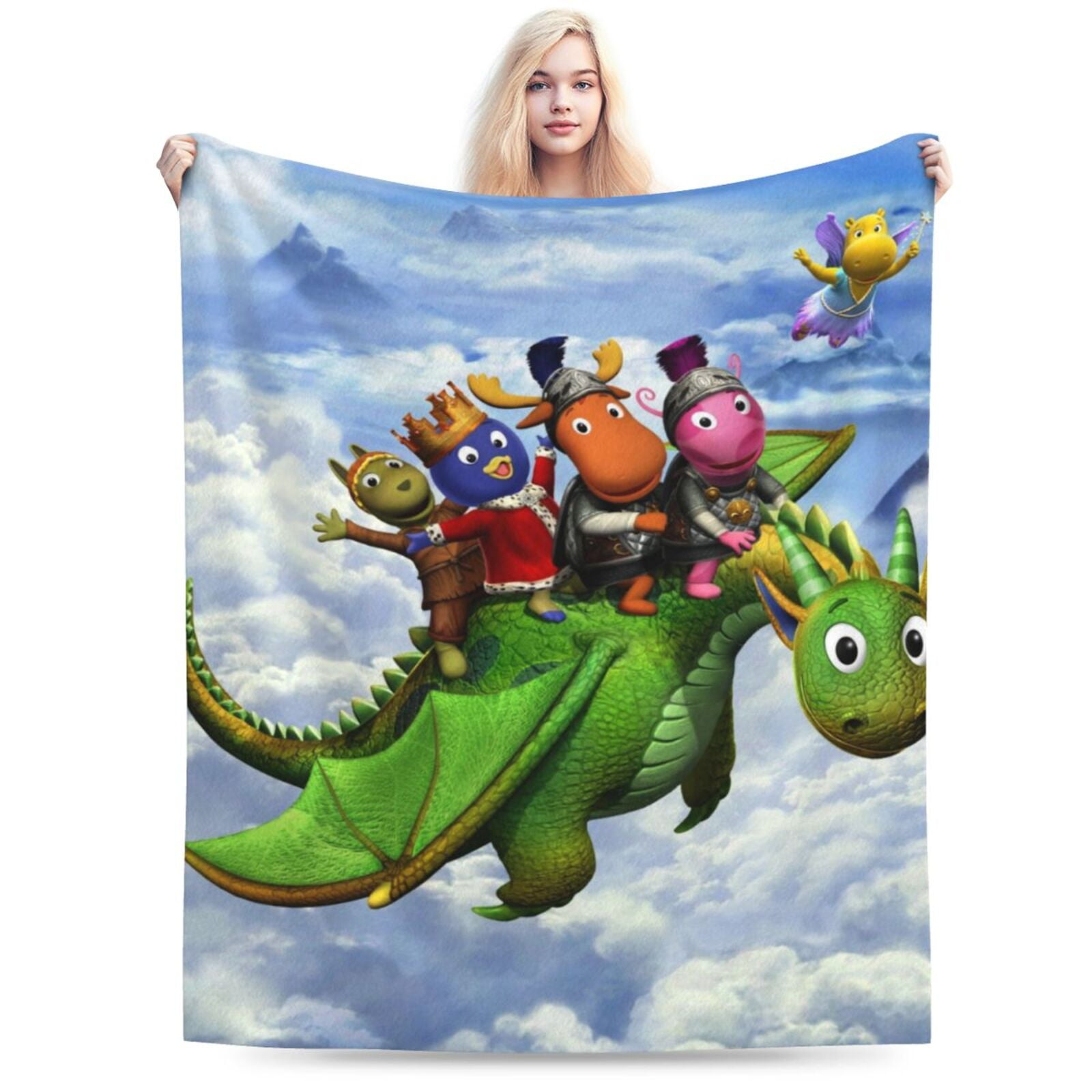Soft Fleece Plush Throw The Backyardigans Fluffy Blanket for Couch Sofa ...