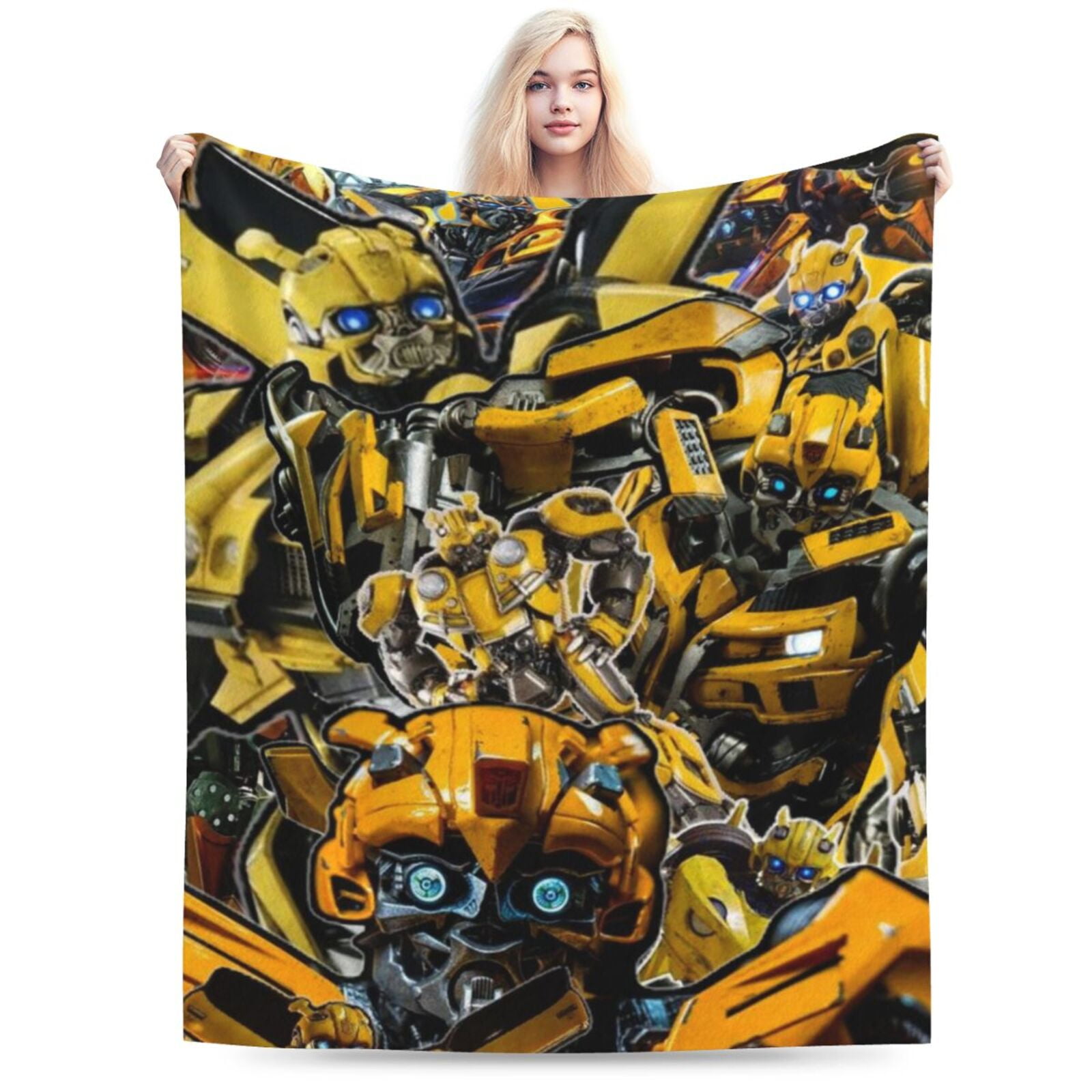 Soft Fleece Plush Throw Transformers Fluffy Blanket for Couch Sofa Bed ...