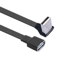 Soft Flexible USB 2.0 Extension Cable Right Angled/Straight Head Design ...