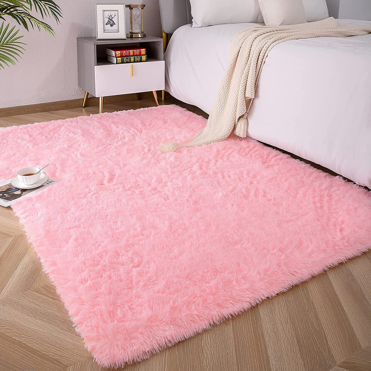 Soft Fluffy Area Rugs for Bedroom Kids Room Plush Shaggy Nursery Rug ...