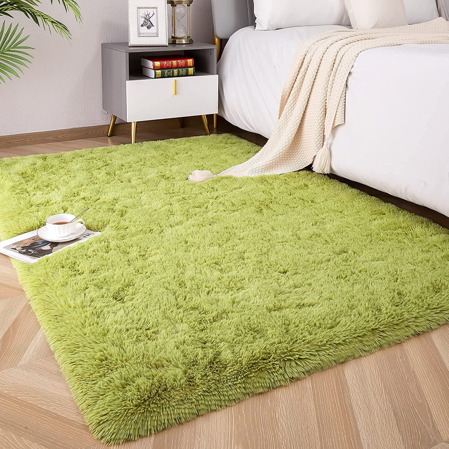 Soft Fluffy Area Rugs for Bedroom Kids Room Plush Shaggy Nursery Rug ...