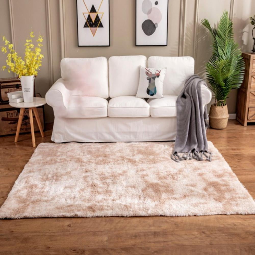 Soft Fluffy Bedroom Rugs - 4 x 6 Feet Indoor Shaggy Plush Area Rug for ...