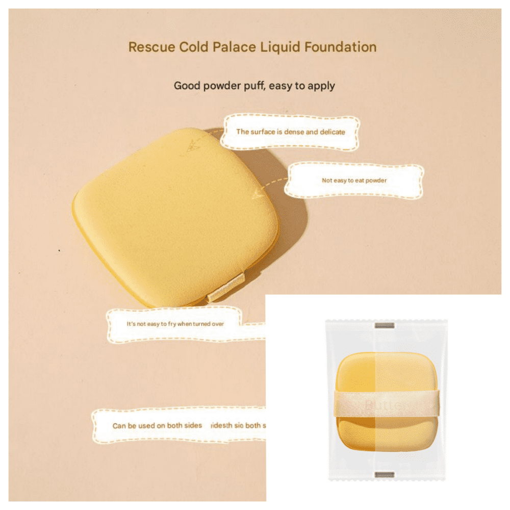 Soft Fluffy Reusable Butter Biscuit Powder Puff for Loose Setting ...
