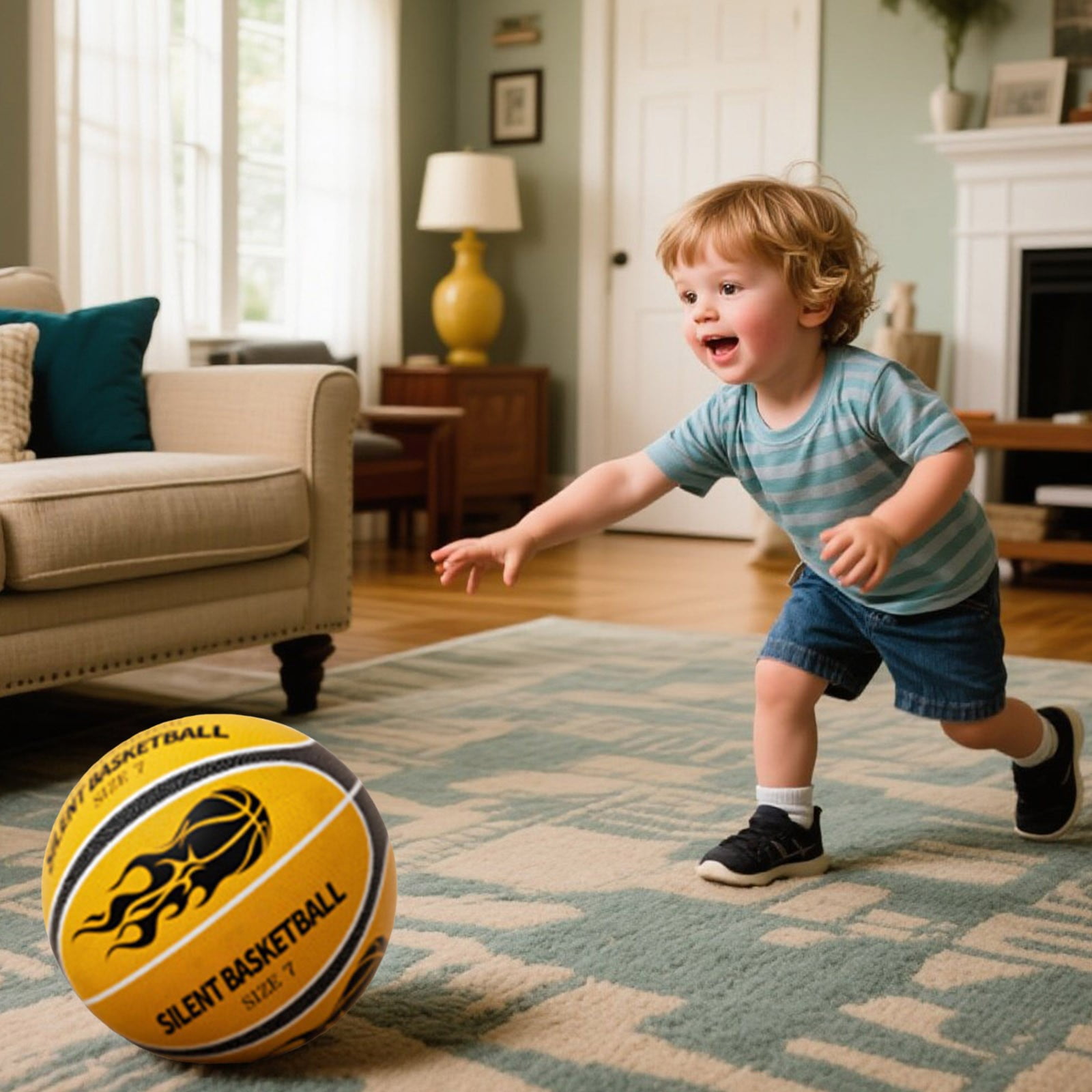 Soft Foam Basketball, Silent Basketball, Indoor Mini Sponge Stress Ball ...